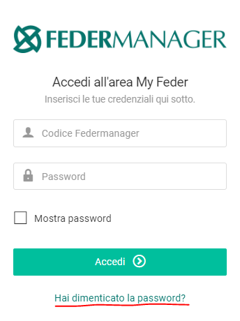 Problemi di accesso a Proud2be - area MyFeder - Federmanager